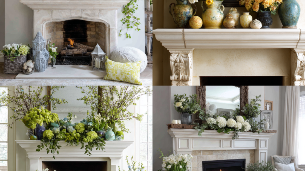 20 Gorgeous Mantel Decorating Ideas for Spring – DannyDecor
